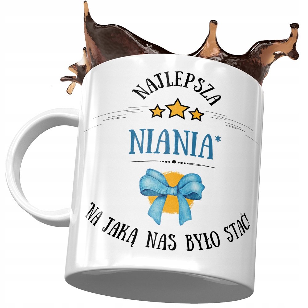 Kubek Dla Niani Najlepsza Niania Na Prezent z Nadrukiem ze Zdjęciem ...