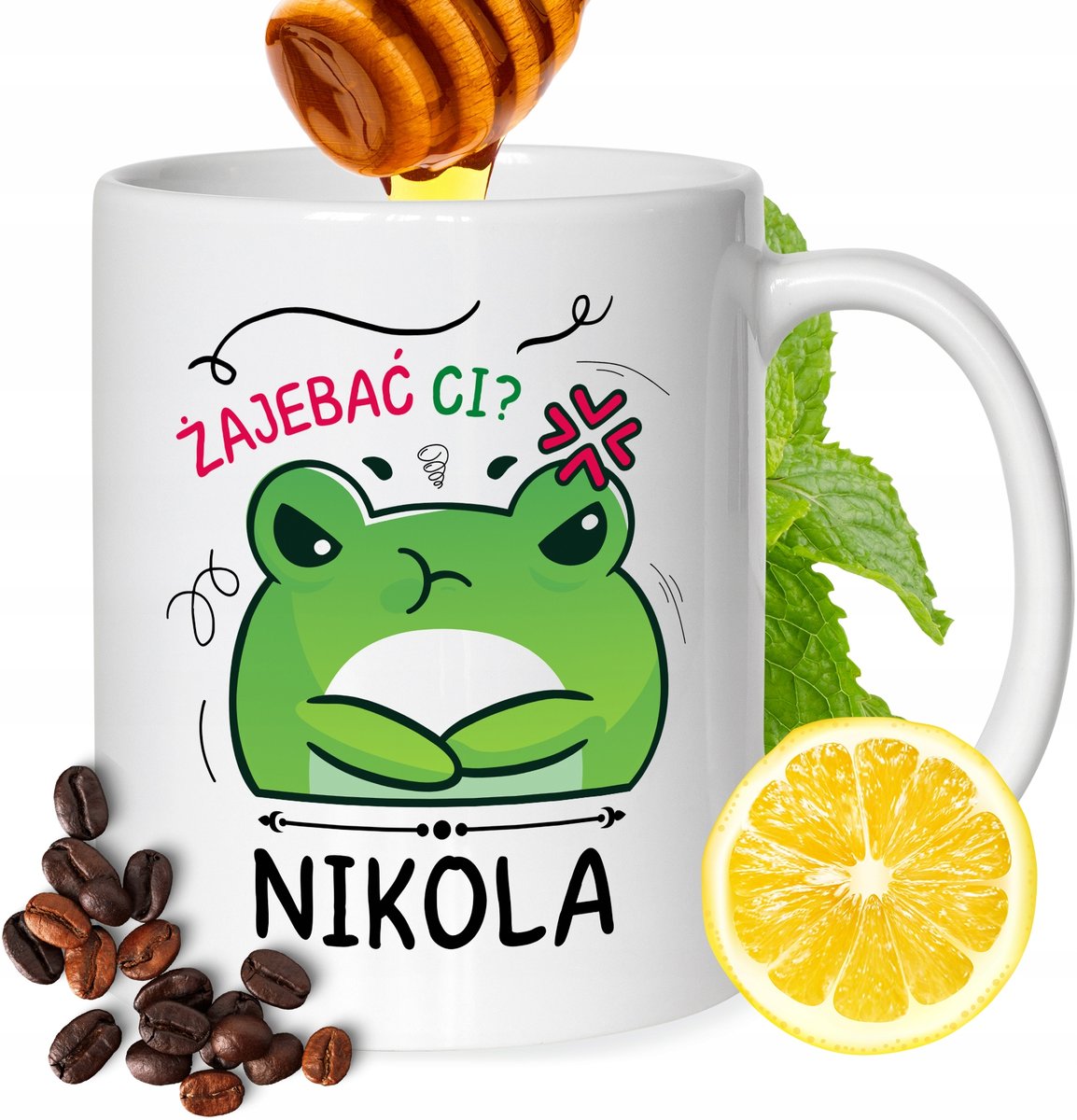 Kubek Dla Nikoli Koleżanki Przyjaciółki Prezent z Nadrukiem Biały 330ml ...