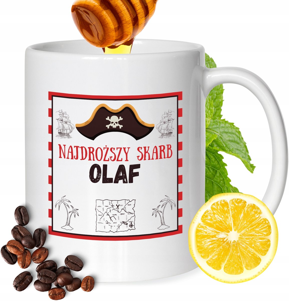 Kubek Dla Olafa Kolegi Przyjaciela Męża z Nadrukiem Prezent Biały 330ml ...