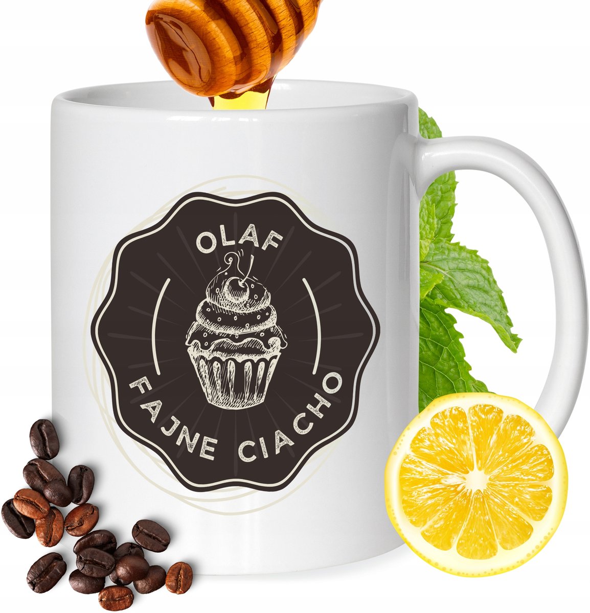 Kubek Dla Olafa Kolegi Przyjaciela Męża z Nadrukiem Prezent Biały 330ml ...
