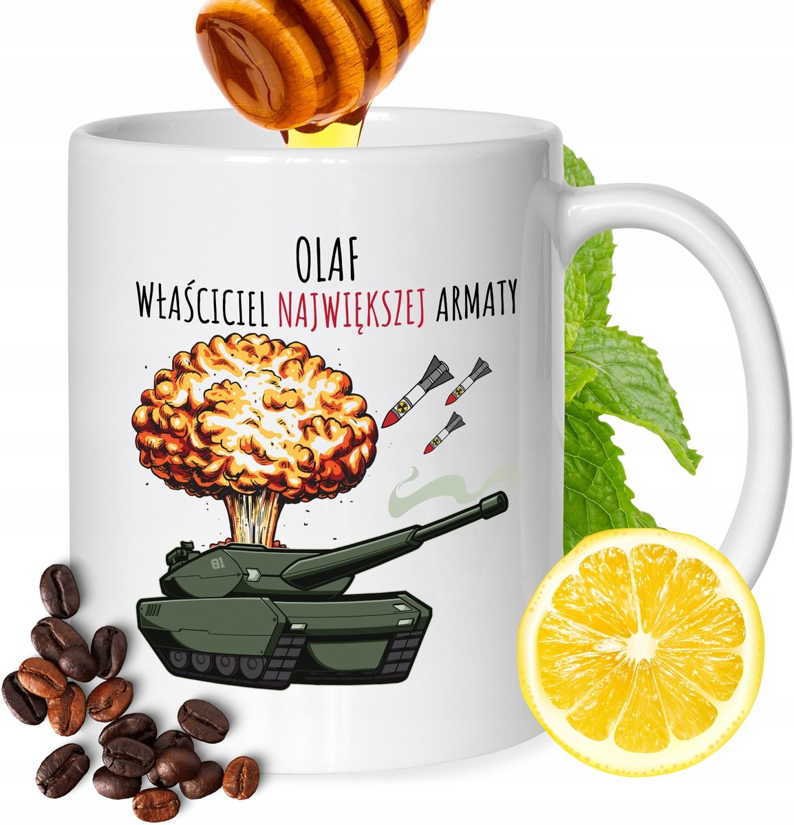 Kubek Dla Olafa Kolegi Przyjaciela Męża z Nadrukiem Prezent Biały 330ml ...