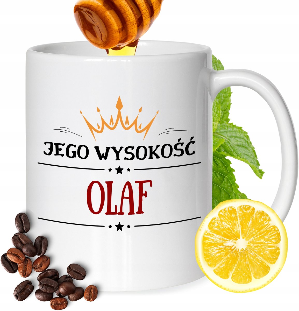 Kubek Dla Olafa Kolegi Przyjaciela Męża z Nadrukiem Prezent Biały 330ml ...