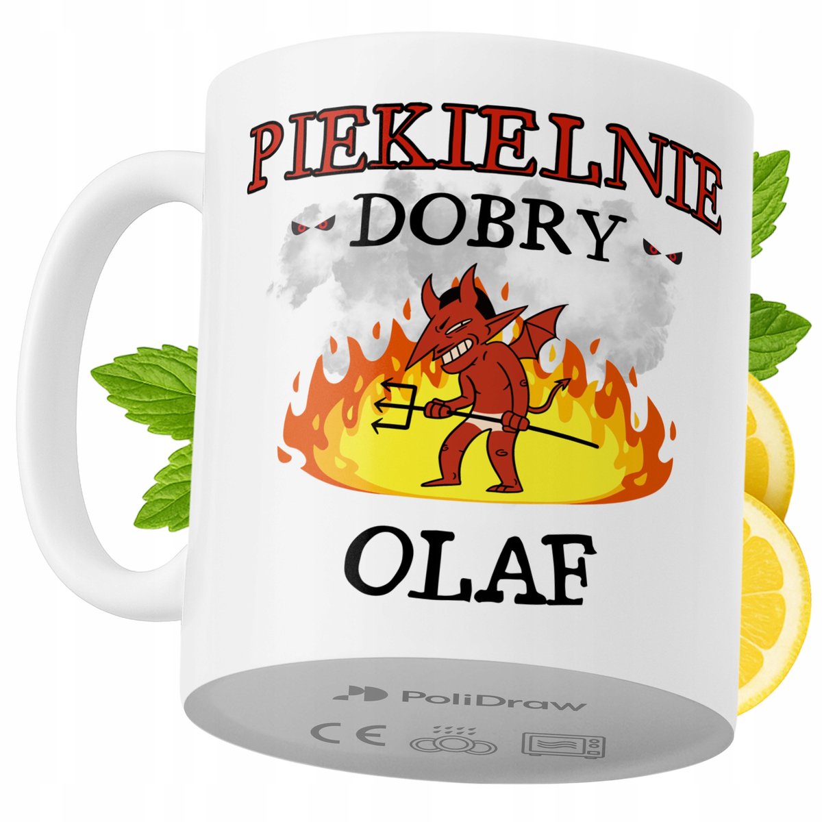 Kubek Dla Olafa na Prezent z Nadrukiem ze Zdjęciem 330 ml PoliDraw ...