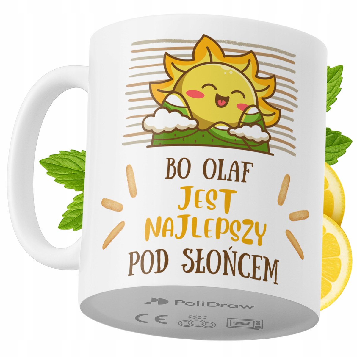 Kubek Dla Olafa na Prezent z Nadrukiem ze Zdjęciem 330 ml PoliDraw ...