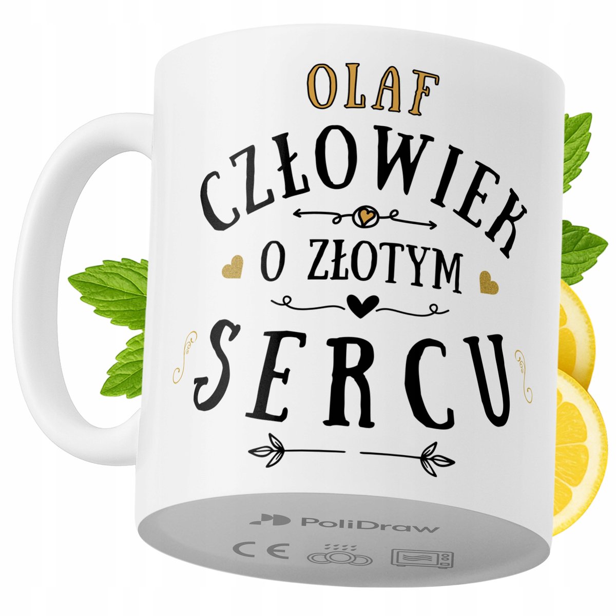Kubek Dla Olafa na Prezent z Nadrukiem ze Zdjęciem 330 ml PoliDraw ...