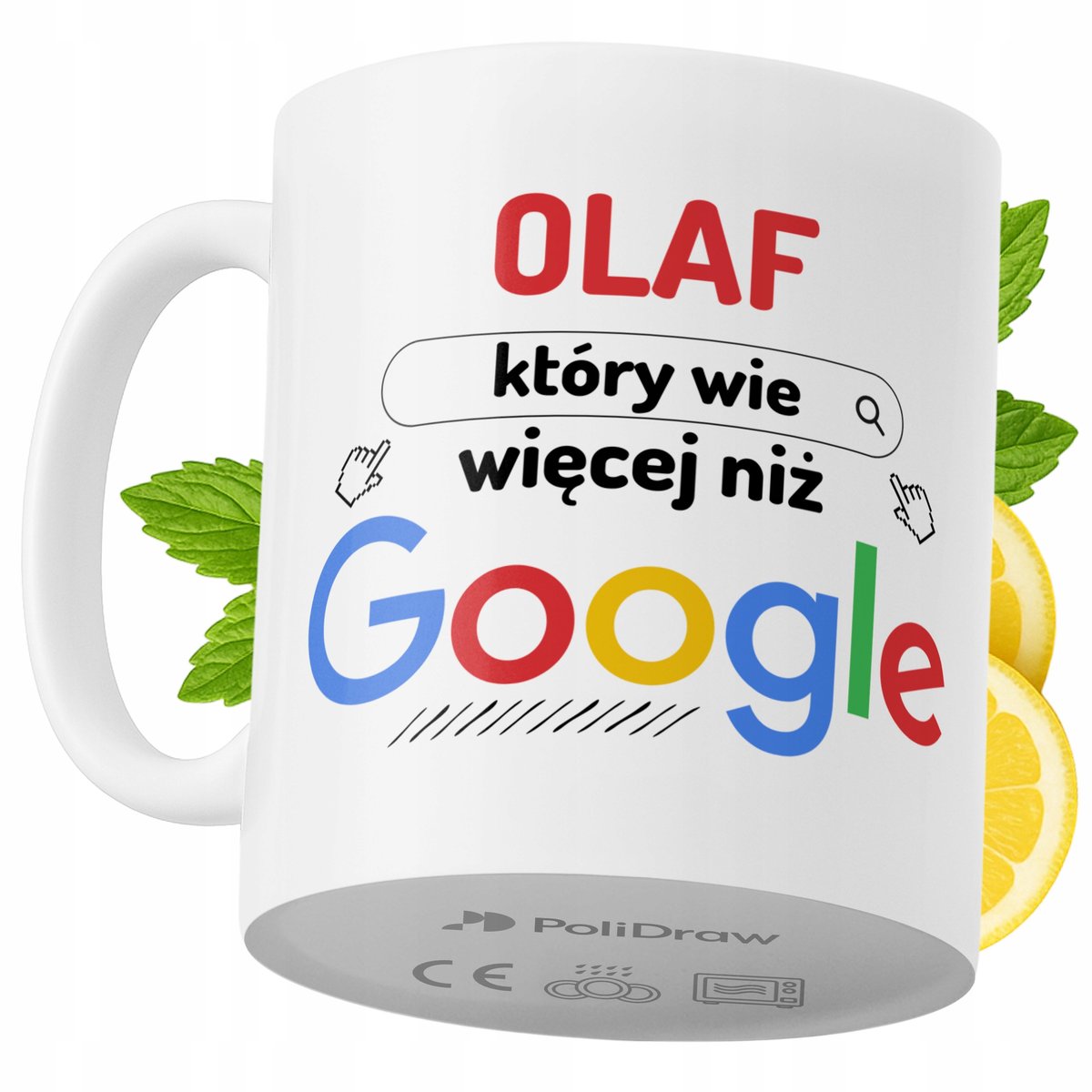 Kubek Dla Olafa na Prezent z Nadrukiem ze Zdjęciem 330 ml PoliDraw ...