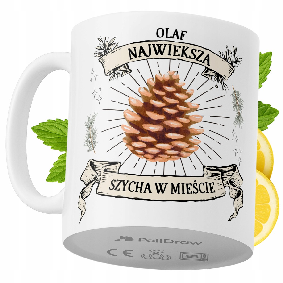 Kubek Dla Olafa na Prezent z Nadrukiem ze Zdjęciem 330 ml PoliDraw ...