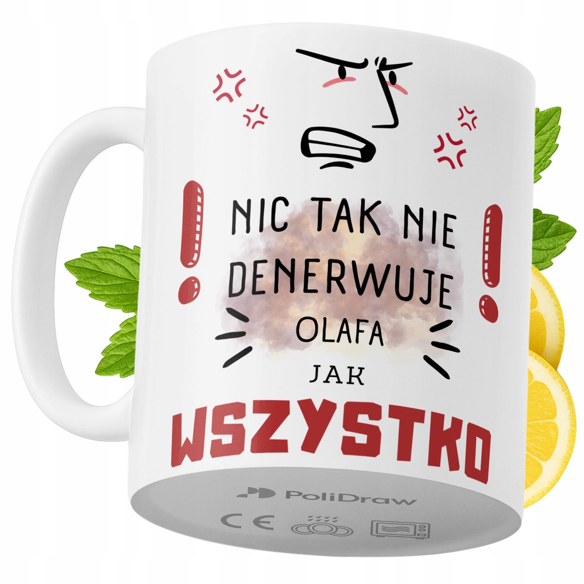 Kubek Dla Olafa na Prezent z Nadrukiem ze Zdjęciem 330 ml PoliDraw ...