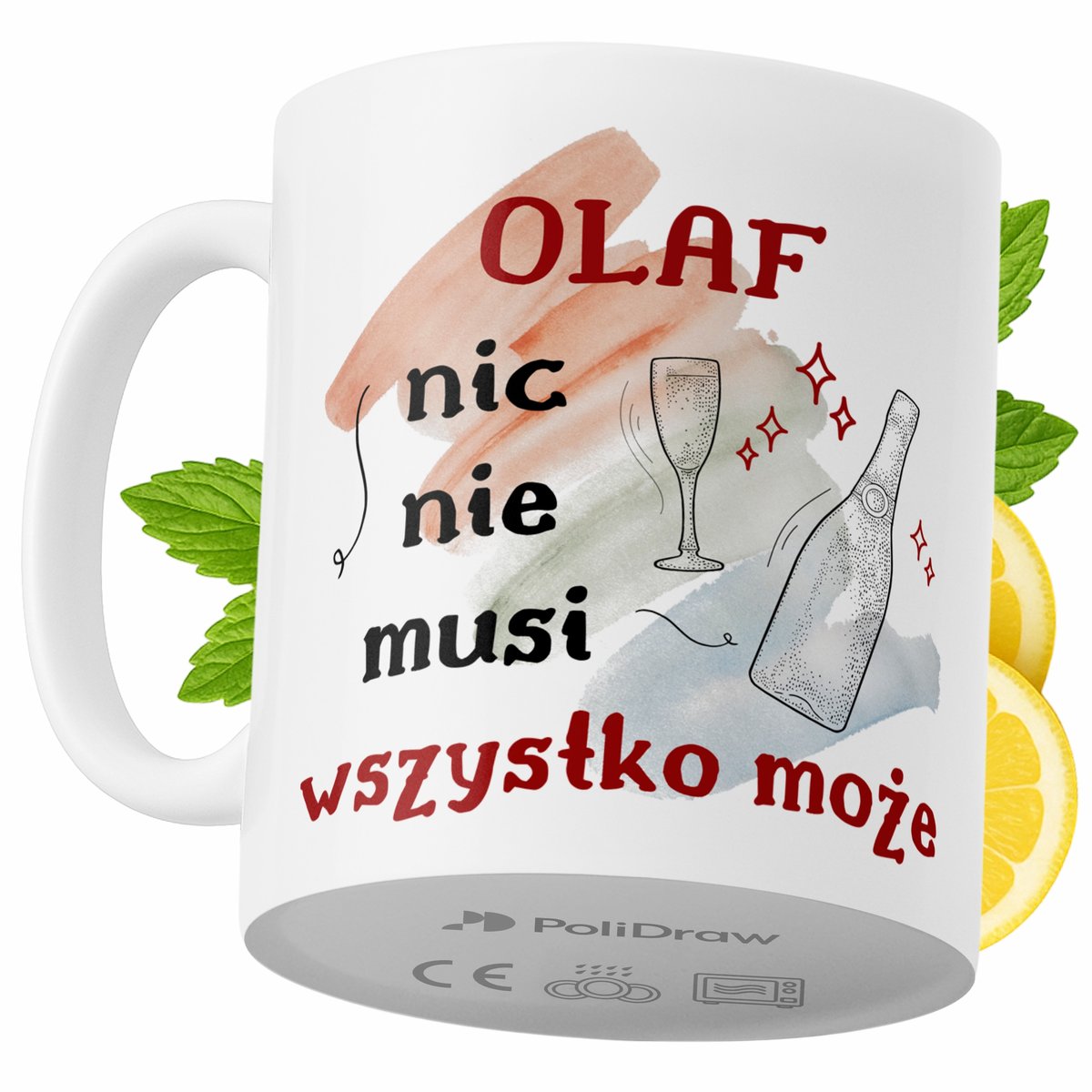 Kubek Dla Olafa na Prezent z Nadrukiem ze Zdjęciem 330 ml PoliDraw ...