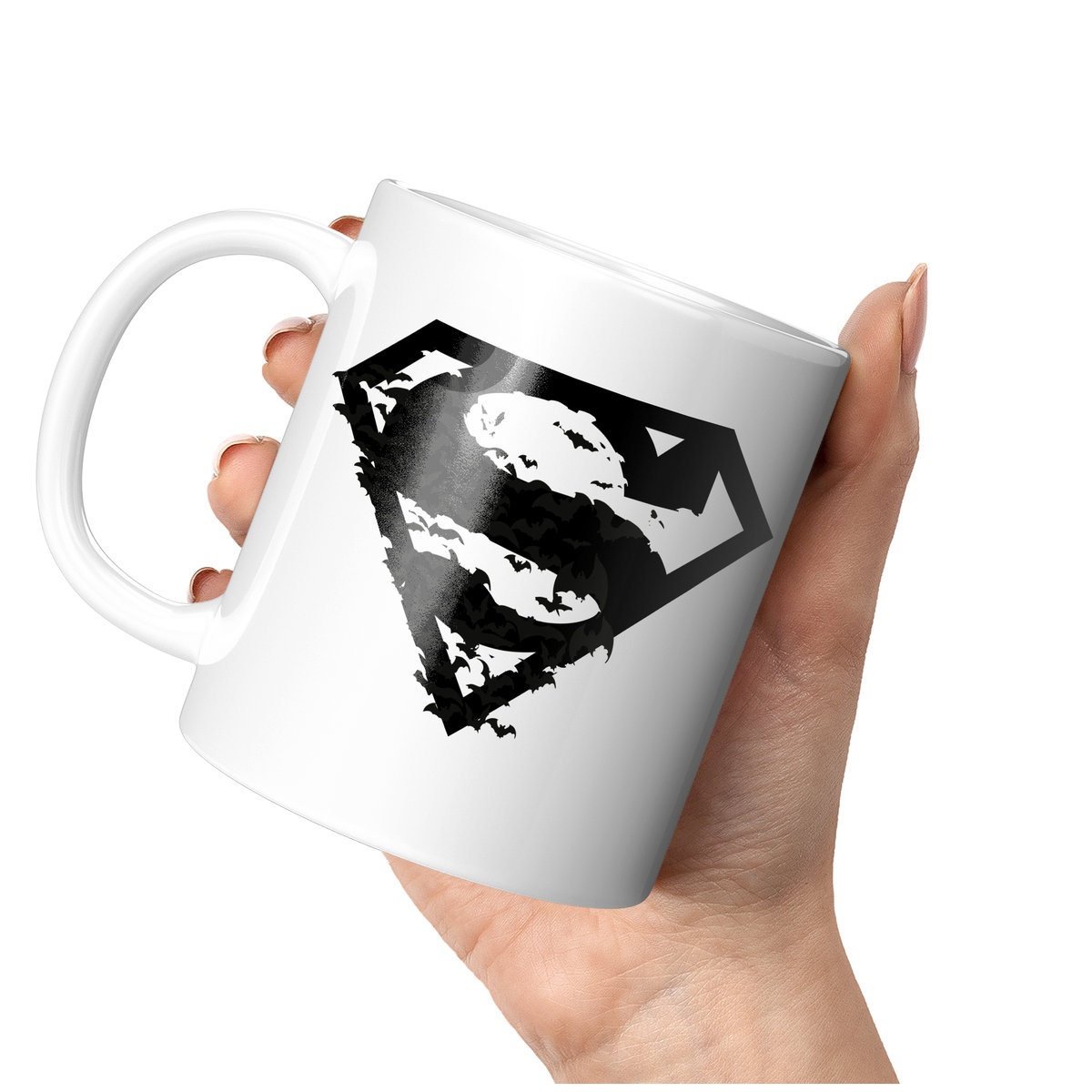KUBEK DLA SUPERBOHATERA BATMAN SUPERMEN NIETOPERZ FILMOWY KINO NADRUK ...
