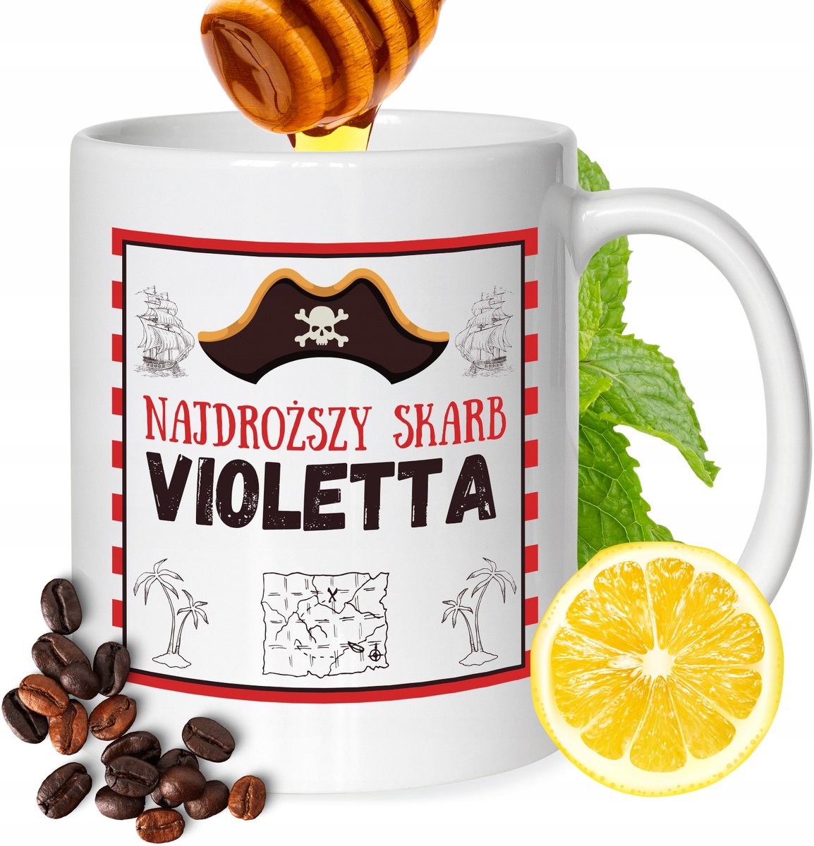 Kubek Dla Violetty Koleżanki Przyjaciółki Żony Prezent Biały 330ml ...