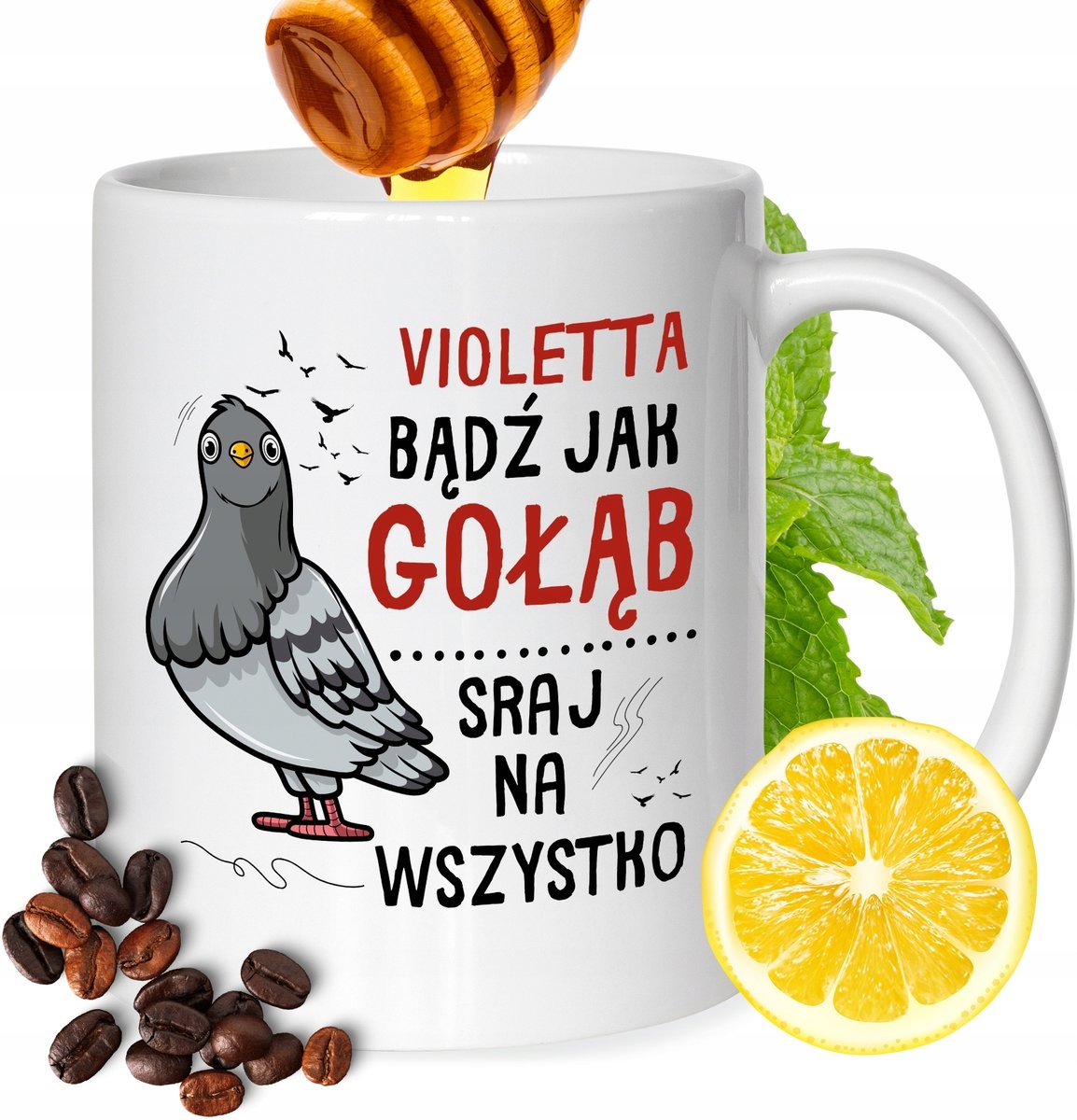 Kubek Dla Violetty Koleżanki Przyjaciółki Żony Prezent Biały 330ml ...