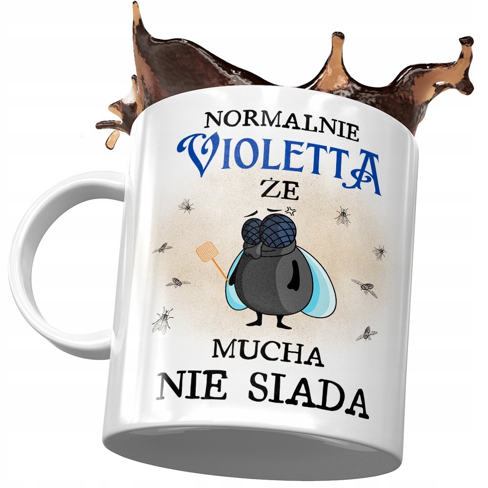 Kubek Dla Violetty Koleżanki Przyjaciółki Żony z Nadrukiem ze Zdjęciem ...
