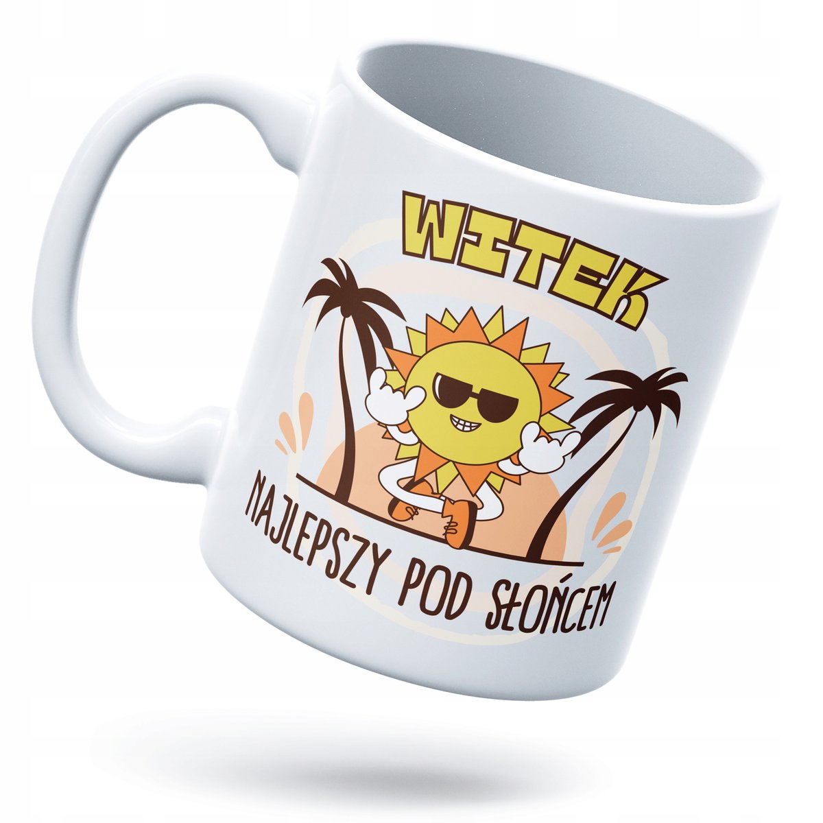 Kubek Dla Witka Prezent z Dowolnym Trwałym Nadrukiem Zdjęciem Biały Logo - Inna marka | Sklep ...