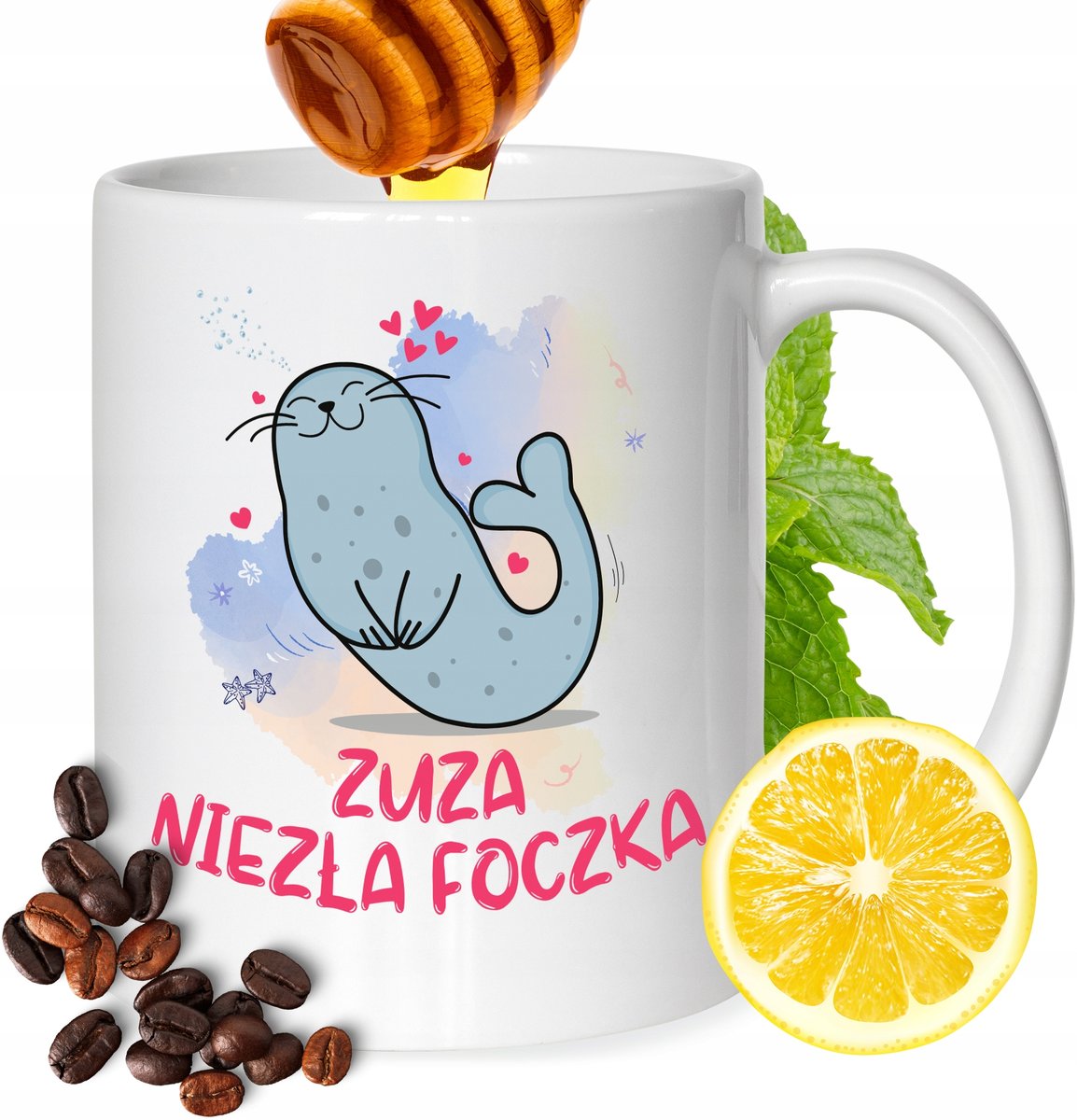 Kubek Dla Zuzy Koleżanki Przyjaciółki Żony Prezent z Nadrukiem Biały ...