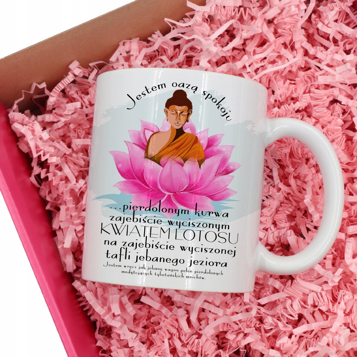 KUBEK DO PRACY PREZENT JESTEM OAZĄ SPOKOJU WZORY - StyleCouture | Sklep EMPIK.COM