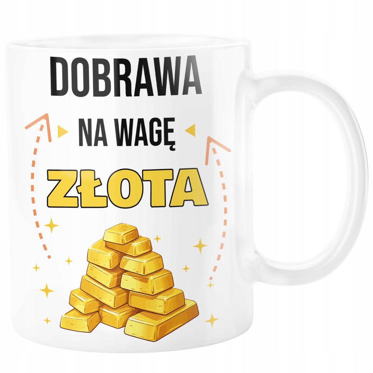KUBEK DOBRAWA NA WAGĘ ZŁOTA PREZENT - Inna marka | Sklep EMPIK.COM
