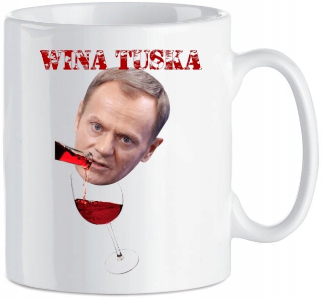 Kubek Donald Tusk Wina Tuska Prezent - HaftNadruk | Sklep EMPIK.COM