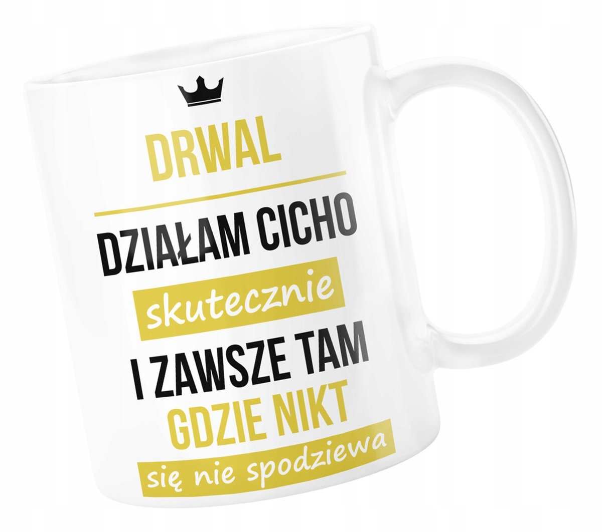 KUBEK DRWAL DZIAŁAM CICHO PREZENT - DrukFun | Sklep EMPIK.COM