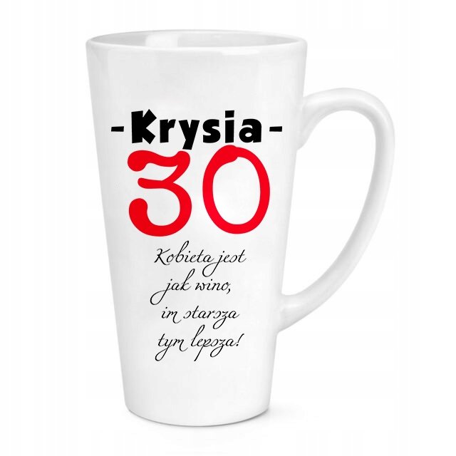 KUBEK DUŻY LATTE 450ml Prezent 30 URODZINY + IMIĘ - Inna marka | Sklep EMPIK.COM