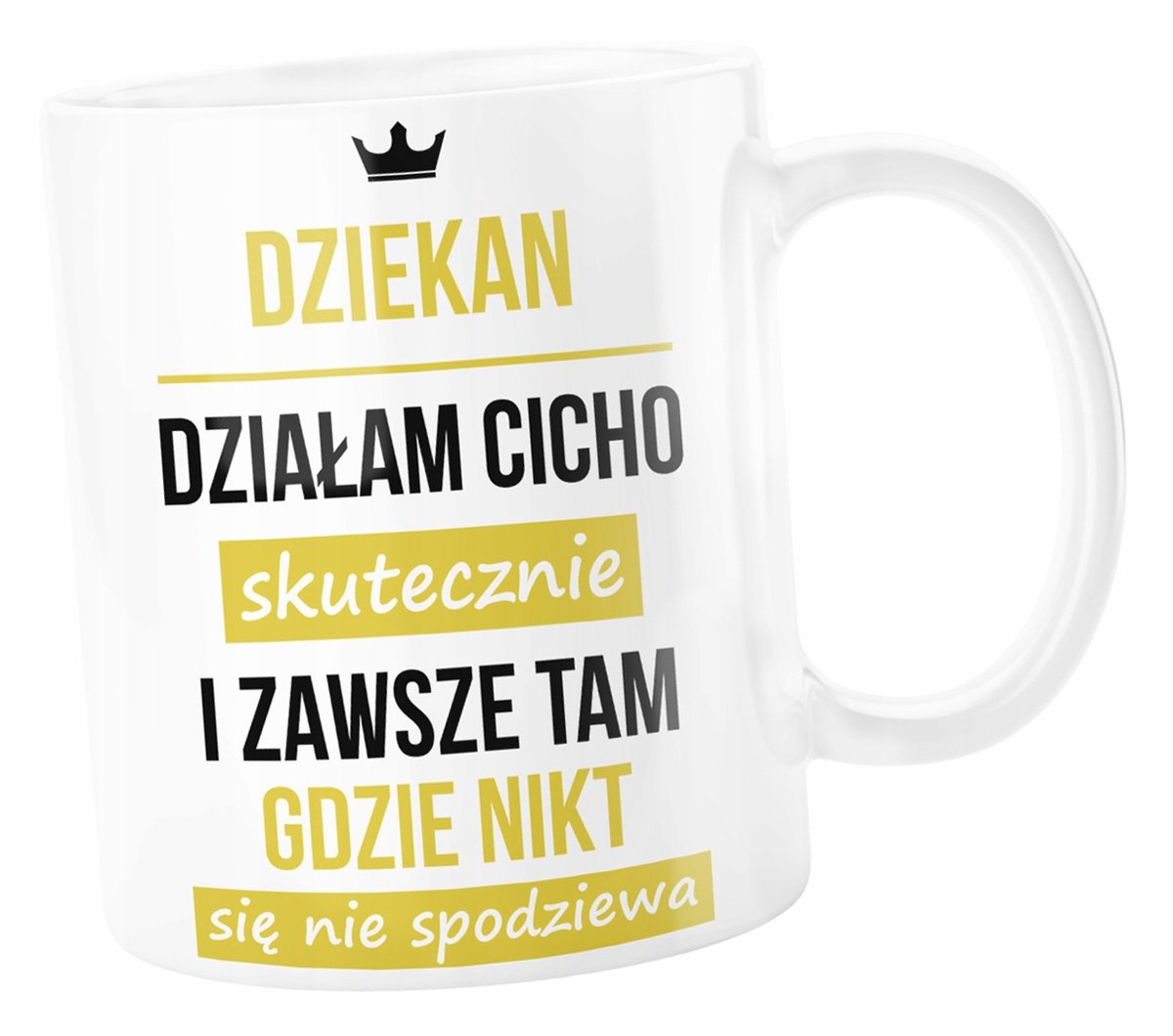 KUBEK DZIEKAN DZIAŁAM CICHO PREZENT - Inna marka | Sklep EMPIK.COM