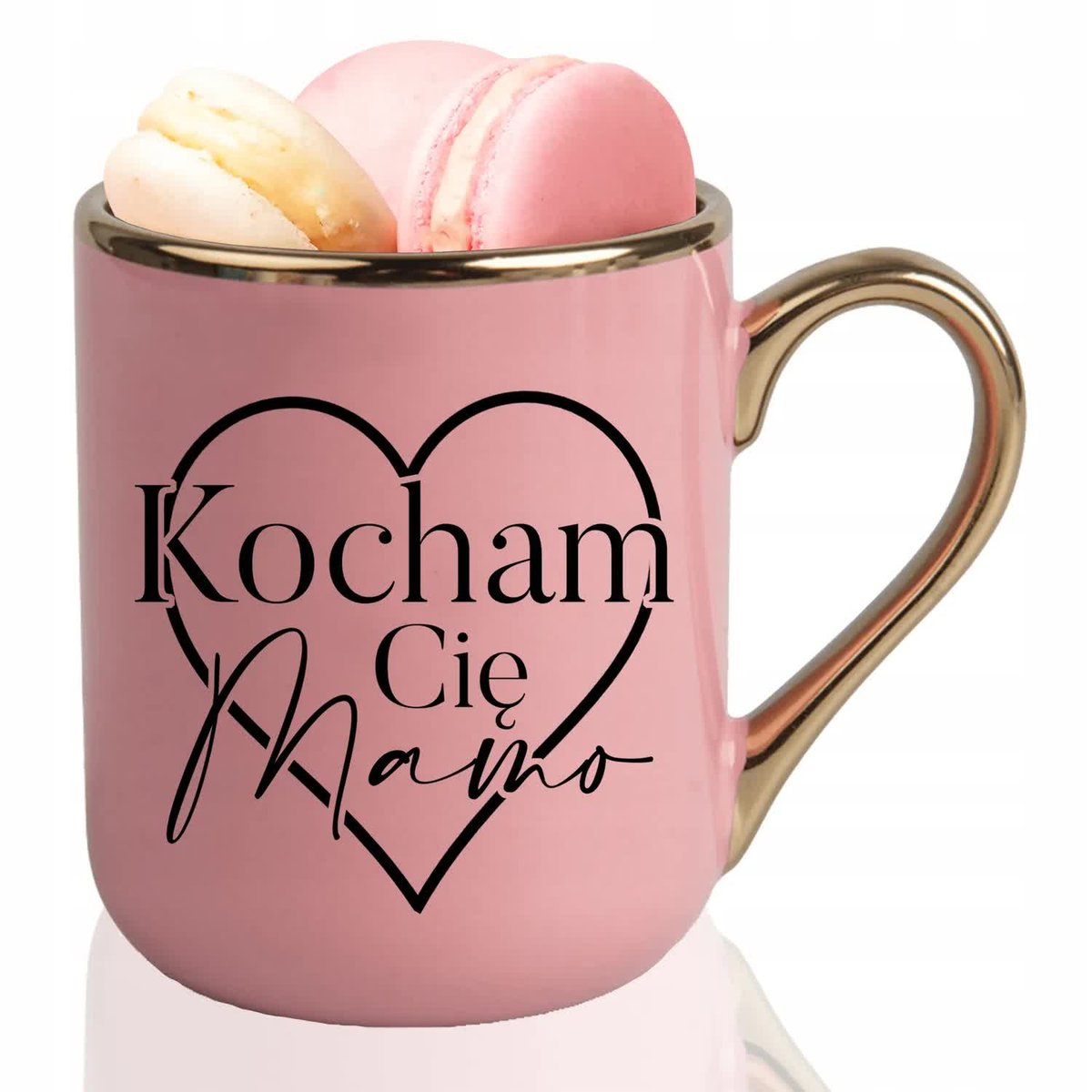 KUBEK ELEGANT Róż Na Prezent Dzień Matki Dla Mamy KOCHAM CIĘ MAMO Wzory - Inna marka | Sklep ...