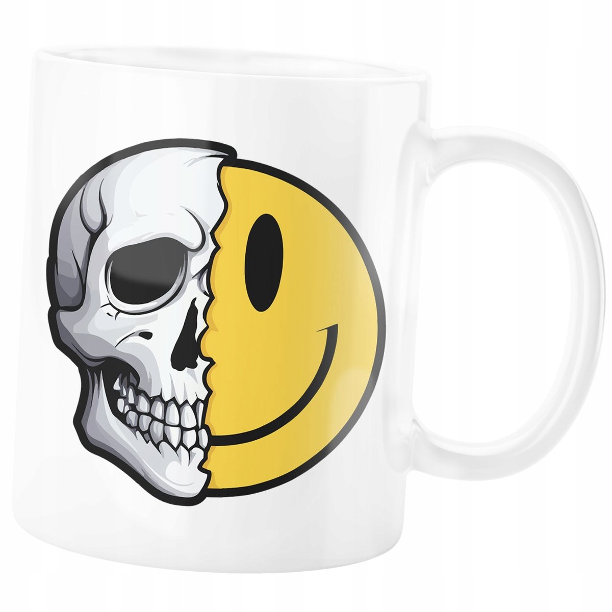 KUBEK EMOTKA HAPPY I CZASZKA GŁOWA KOŚCI - DrukFun | Sklep EMPIK.COM