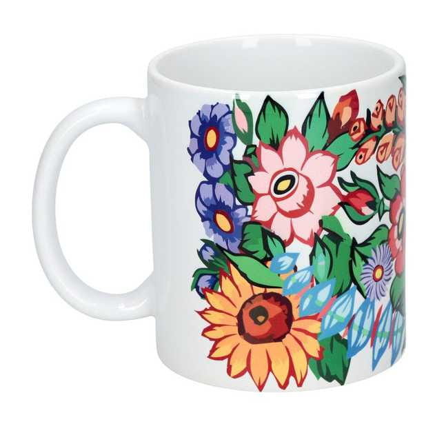 Kubek folk - kwiaty z Zalipia ArtFolk - Artfolk | Sklep EMPIK.COM