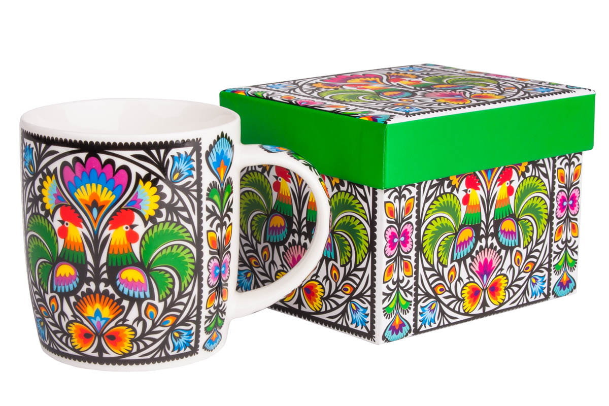 Kubek Folkstar Hania w pudełku koguty - Folkstar | Sklep EMPIK.COM