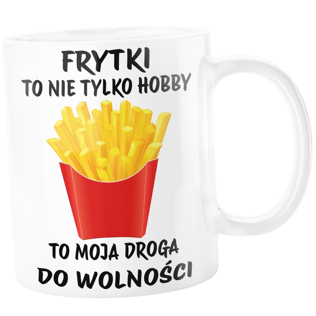 KUBEK FRYTKI NIE HOBBY TO DROGA DO WOLNOŚCI - Inna marka | Sklep EMPIK.COM