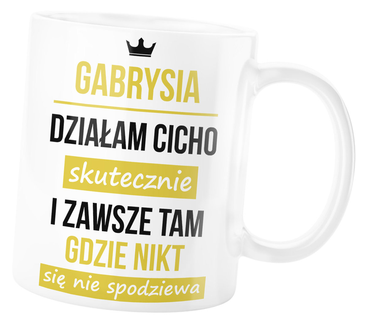 KUBEK GABRYSIA DZIAŁAM CICHO SKUTECZNIE - Inna marka | Sklep EMPIK.COM