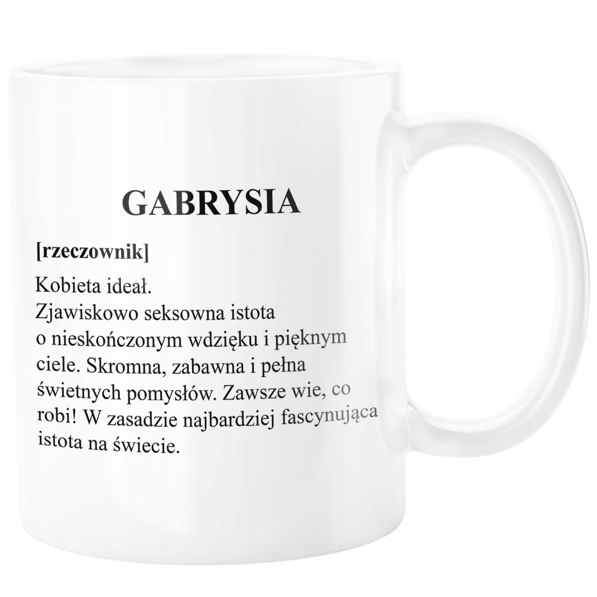 KUBEK GABRYSIA RZECZOWNIK KOBIETA IDEALNA - StudioGraficzneKT | Sklep ...