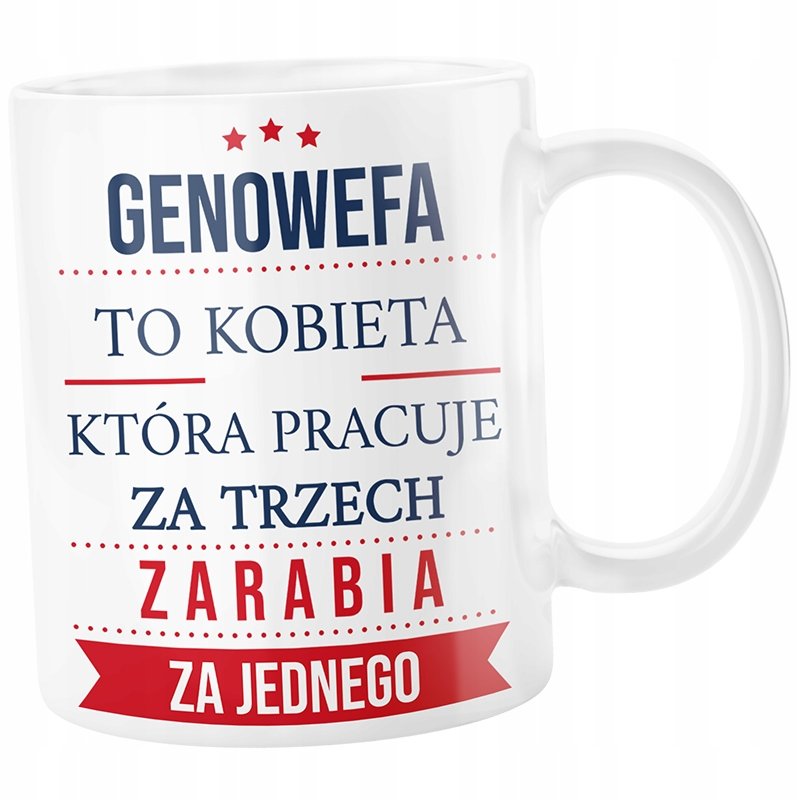 KUBEK GENOWEFA KTÓRA PRACUJE ZA TRZECH PREZENT PRACA - Inna marka ...