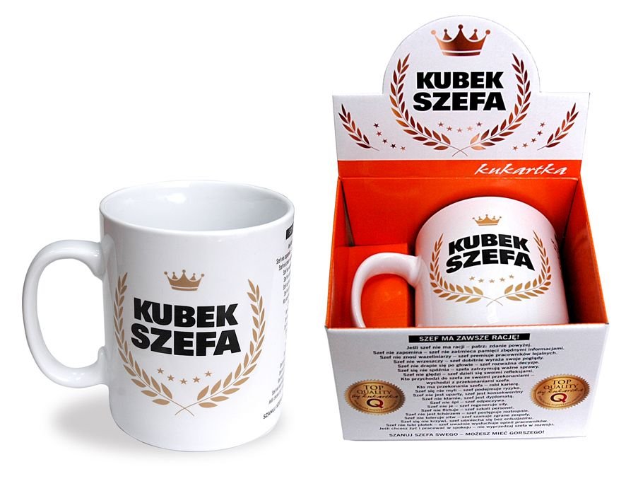 Kubek gigant, Kubek Szefa G043, 750 ml - Kukartka | Sklep EMPIK.COM
