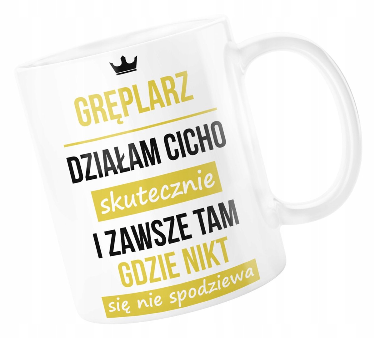 KUBEK GRĘPLARZ DZIAŁAM CICHO PREZENT - Inna marka | Sklep EMPIK.COM