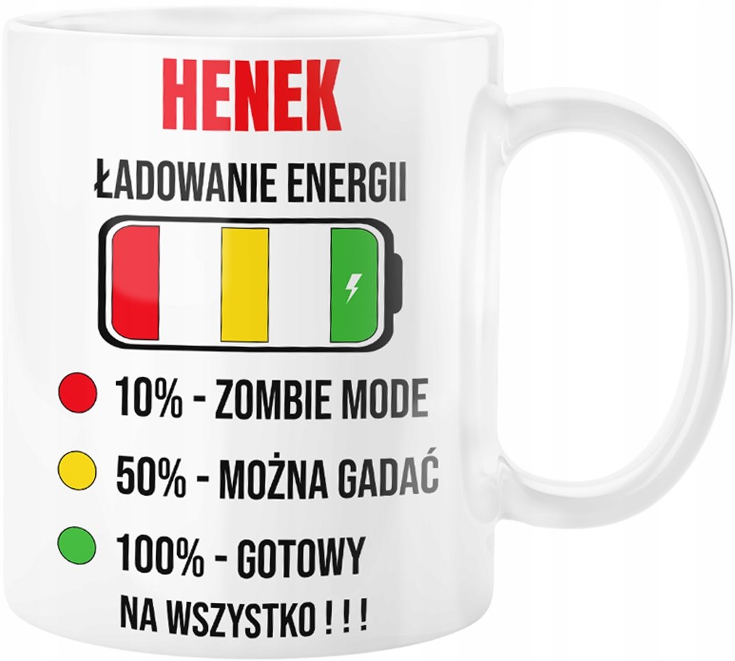 KUBEK HENEK ŁADOWANIE ENERGII PRACA PREZENT - Inna marka | Sklep EMPIK.COM