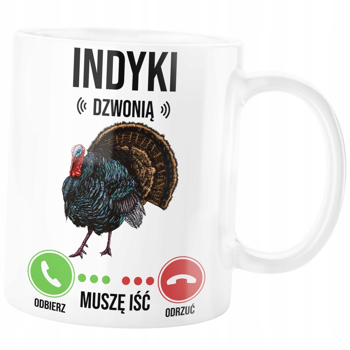 KUBEK INDYKI DZWONIĄ MUSZĘ IŚĆ ZABAWNY PREZENT - Inna marka | Sklep ...