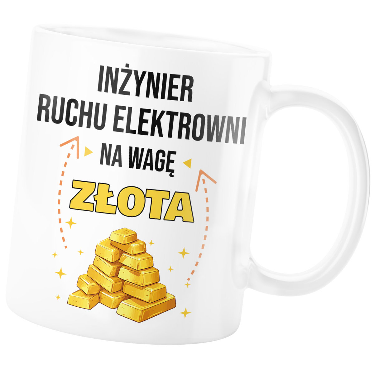 KUBEK INŻYNIER RUCHU ELEKTROWNI NA WAGĘ ZŁOTA PREZENT - Inna marka ...