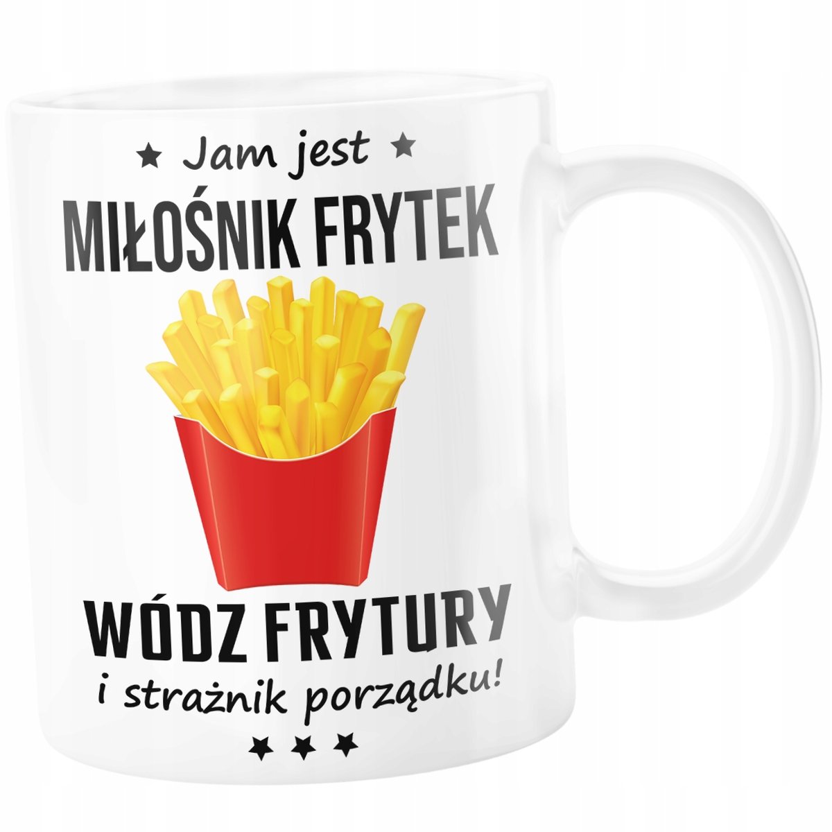 KUBEK JAM JEST FRYTKI WÓDZ PREZENT - StudioGraficzneKT | Sklep EMPIK.COM