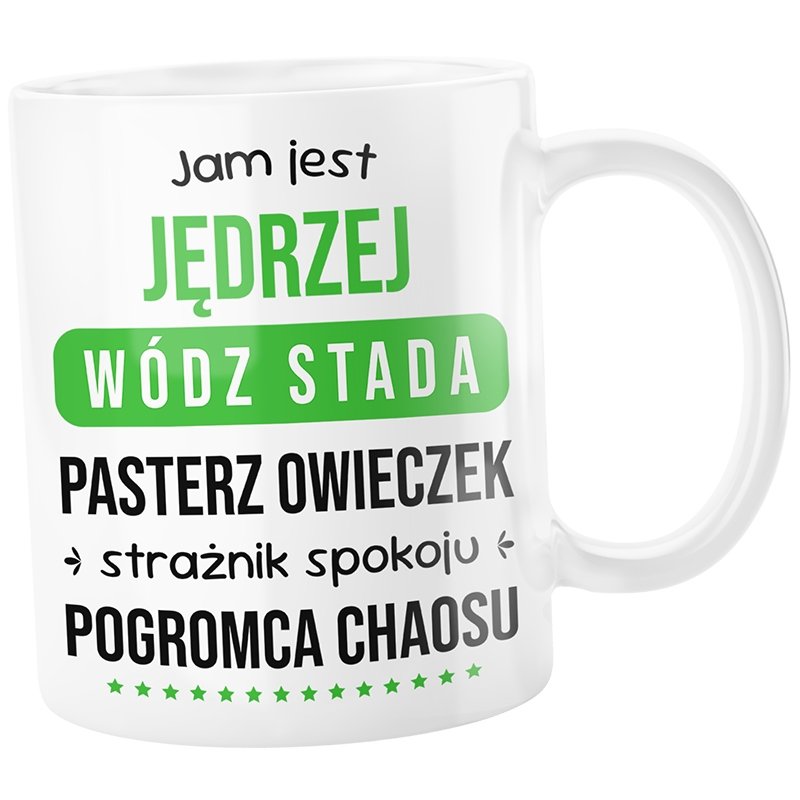 KUBEK JAM JEST JĘDRZEJ WÓDZ STADA PASTERZ OWIECZEK - Inna marka | Sklep ...