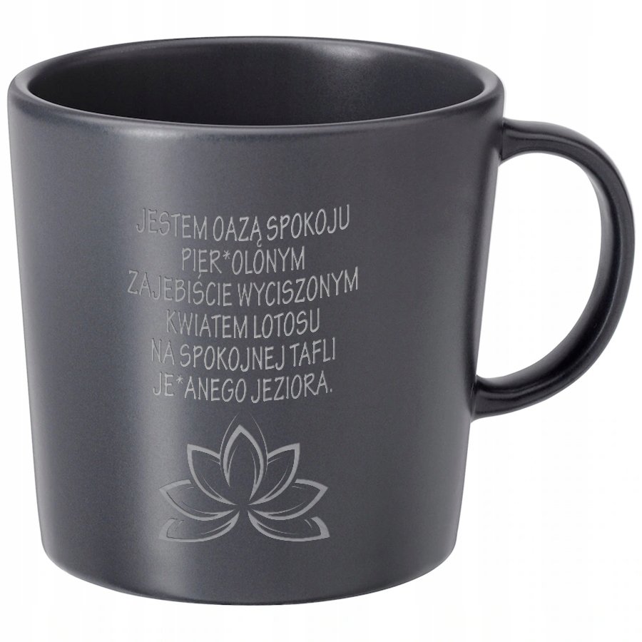 KUBEK KAMIONKA SZARY JESTEM OAZĄ SPOKOJU GRAWER - StyleCouture | Sklep EMPIK.COM