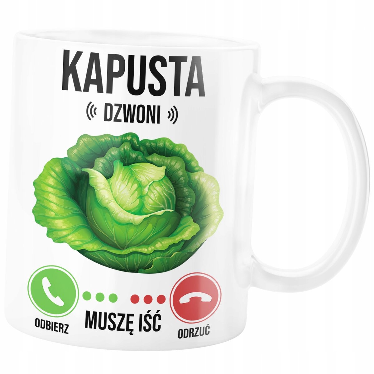 KUBEK KAPUSTA DZWONI MUSZĘ IŚĆ ZABAWNY PREZENT - StudioGraficzneKT | Sklep EMPIK.COM