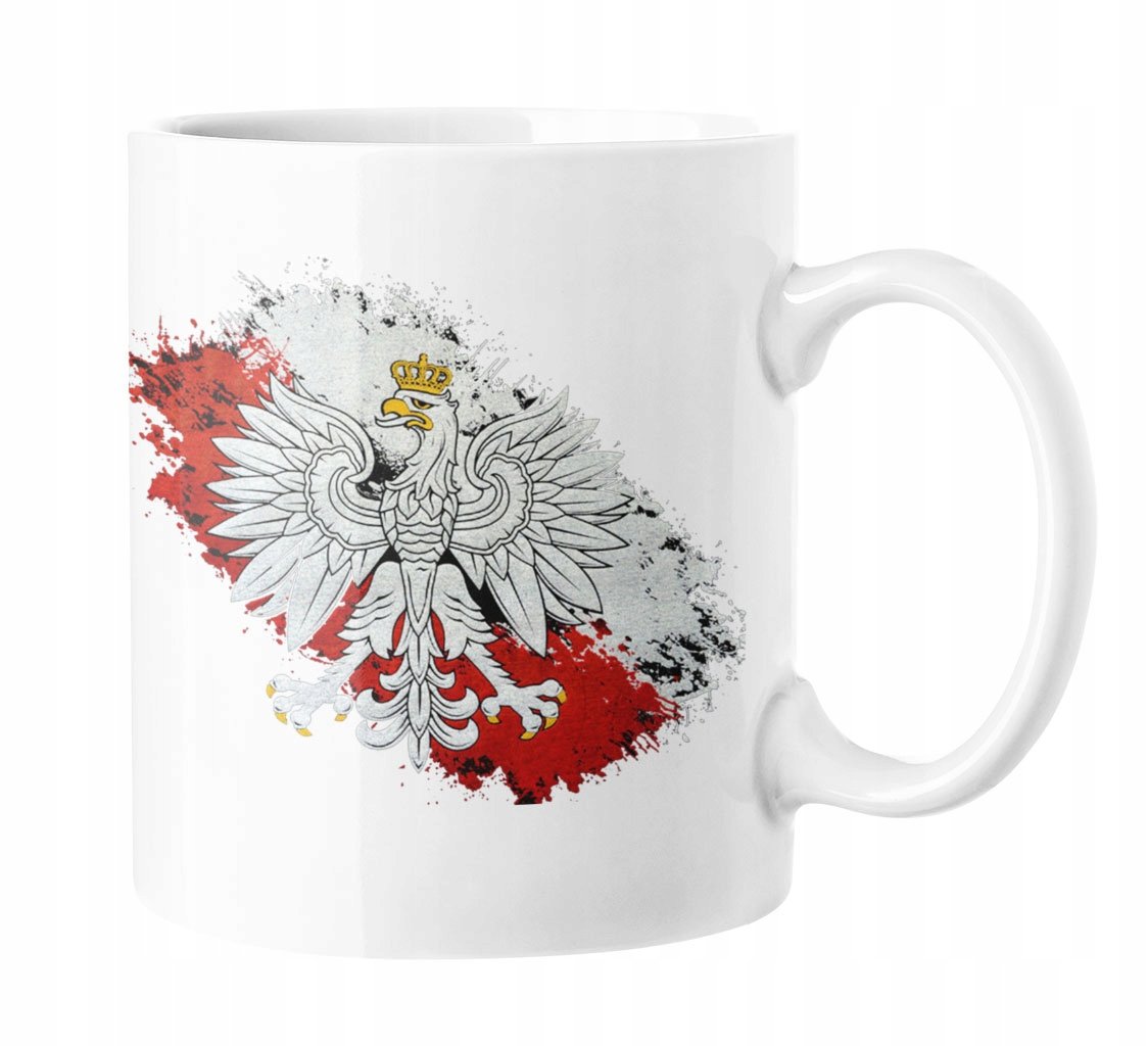 KUBEK KIBICA NA PREZENT DLA PATRIOTY FLAGA POLSKI GODŁO POLSKA 330ml ...