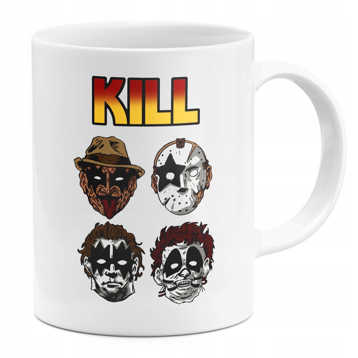 Kubek Kill Kiss Freddy Krueger Jason Rock Metal - Inna marka | Sklep ...