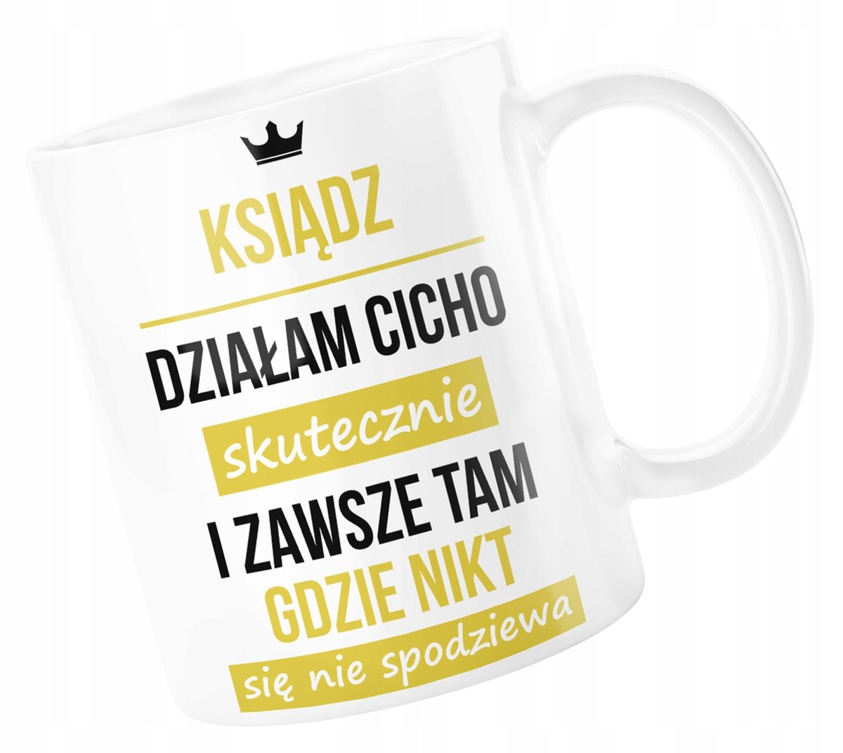 KUBEK KSIĄDZ DZIAŁAM CICHO PREZENT - Inna marka | Sklep EMPIK.COM