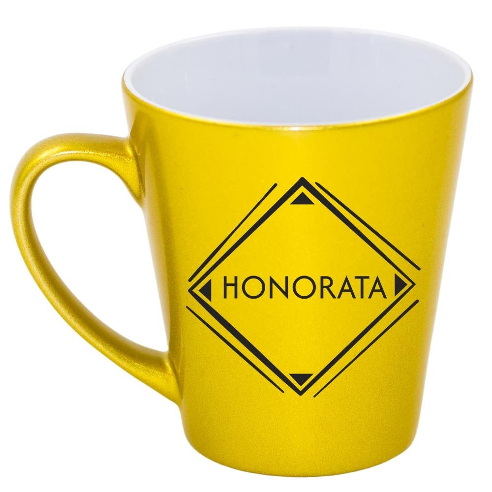 Kubek latte złoty z imieniem Honorata, prezent dla Honoraty, 8 ...