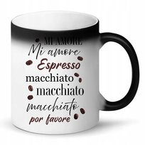 KUBEK MAGICZNY CZARNY VIRAL Tik Tok Mi Amore Espresso Macchiato Por Favore - Inna marka | Sklep ...