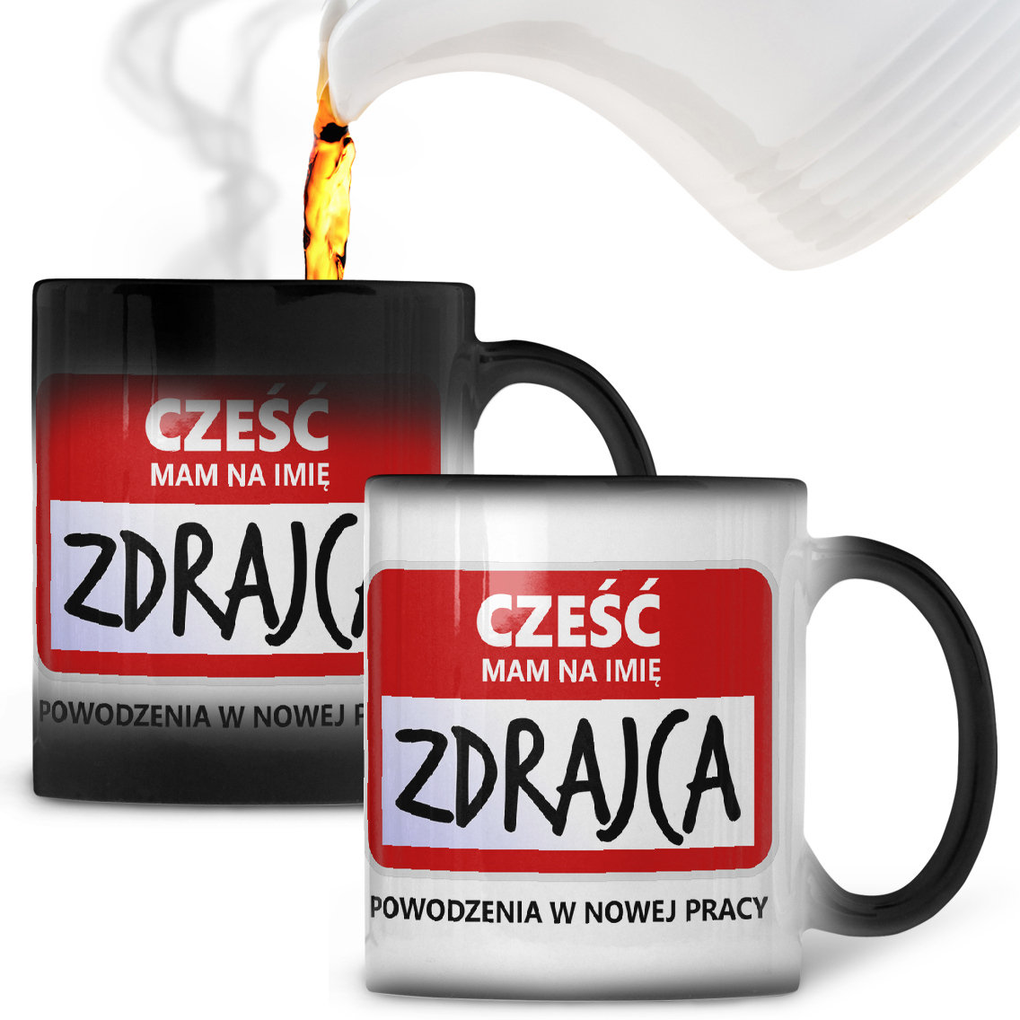 Kubek magiczny Mam Na Imię Zdrajca Prezent Na Pożegnanie Pracownika ...