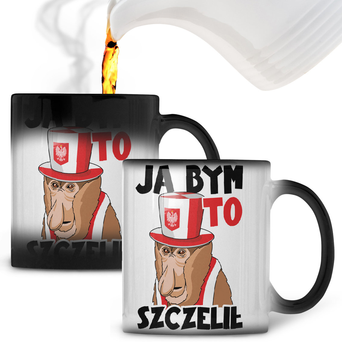 Kubek magiczny Nosacz Janusz Kibic Polski Ja Bym To Szczelił Piłka ...