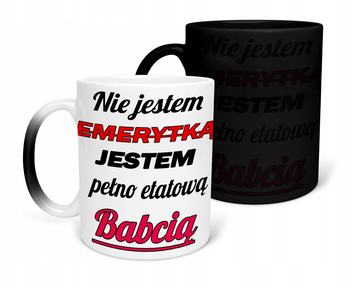 Kubek Magiczny Z Nadrukiem-Prezent Dzień Babci Różne Wzory Do Wyboru+Imię - Inna marka | Sklep ...